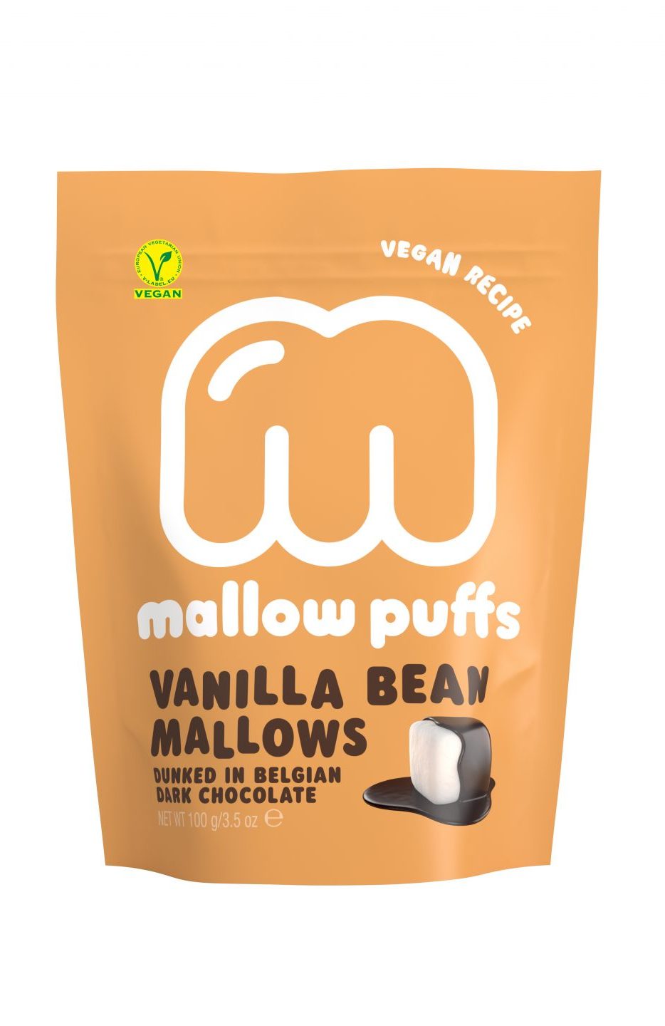 MALLOWPUFFS VAINILLA CHOCO 6x100 g | Gâto Sun-Rose Invest